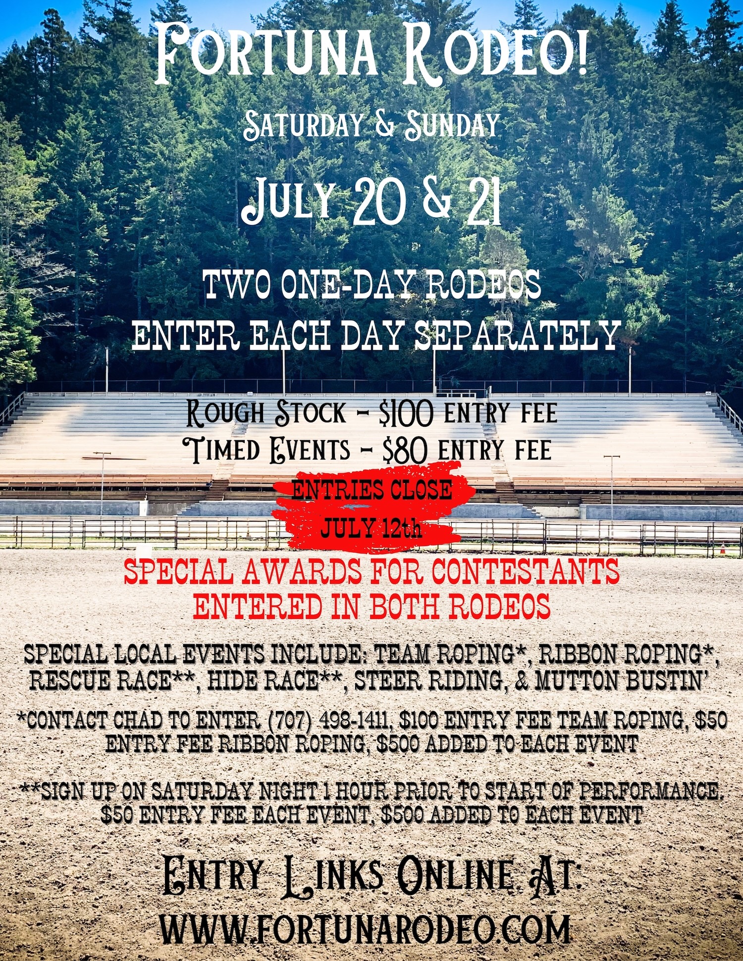 Rodeo Contestants Sign up | Fortuna Rodeo